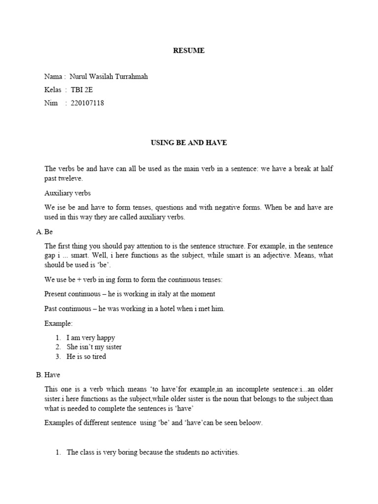 Resume: English Grammar Overview | PDF | Pronoun | Verb