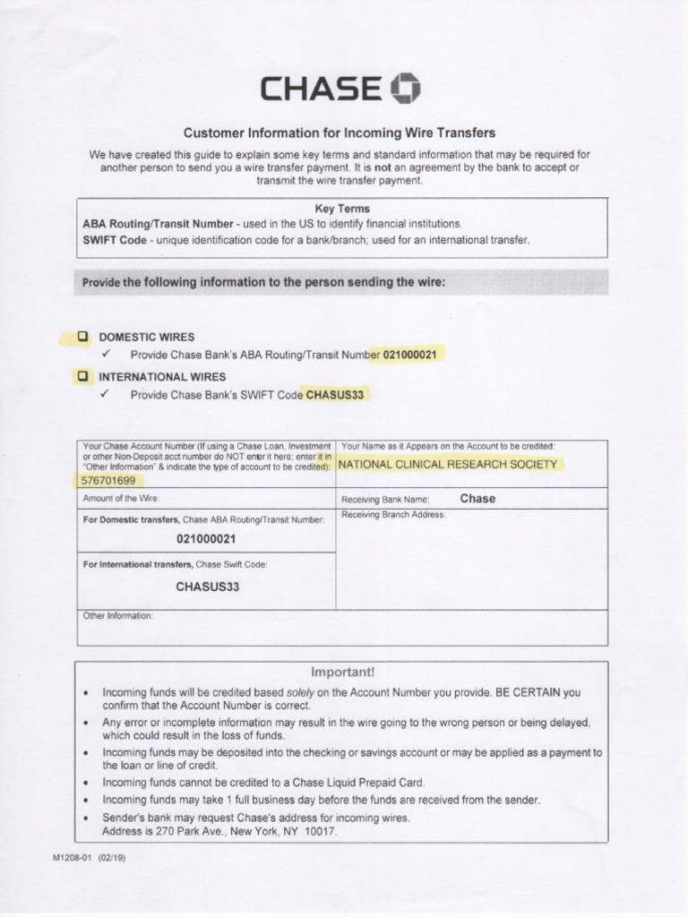 Chase wire transfer fees store