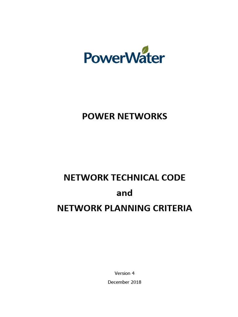 Power Networks Technical Code Overview | PDF | Power Engineering ...