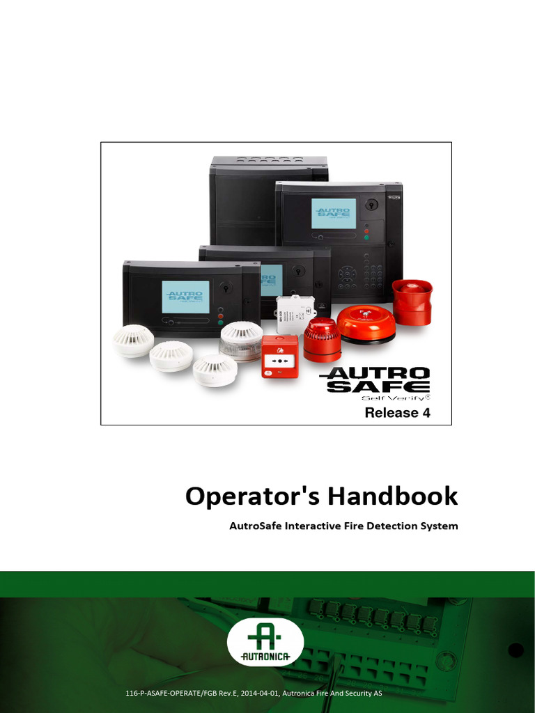 Fire Alarm System Operators Handbook | Download Free PDF | Waste ...