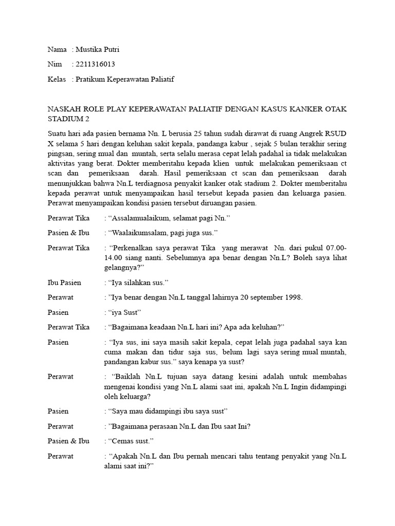 LAB - Naskah Role Play | PDF