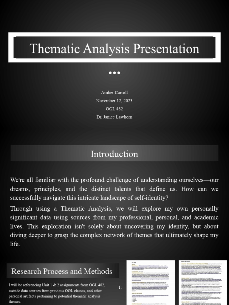 Thematic Analysis Presentation | PDF | Leadership | Job Satisfaction
