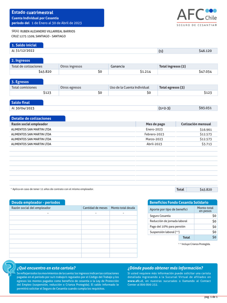Ahorro AFC | PDF | Economias
