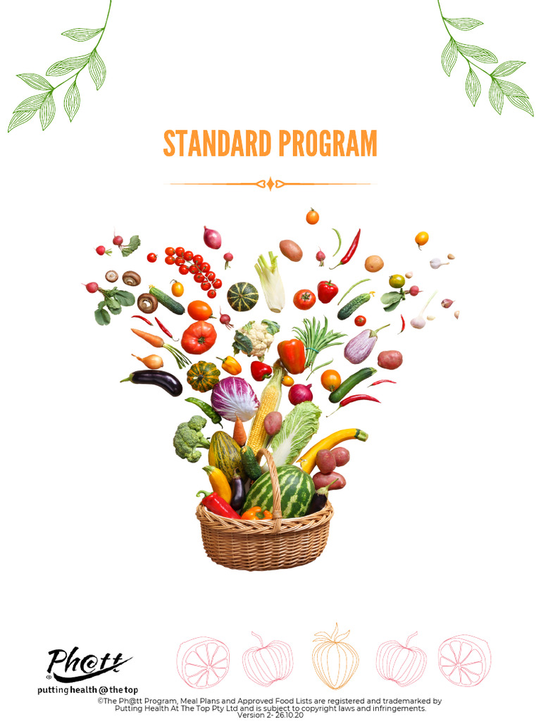 Diet - Standard-Program-Steps-1-2 | PDF | Vegetables | Mustard (Condiment)