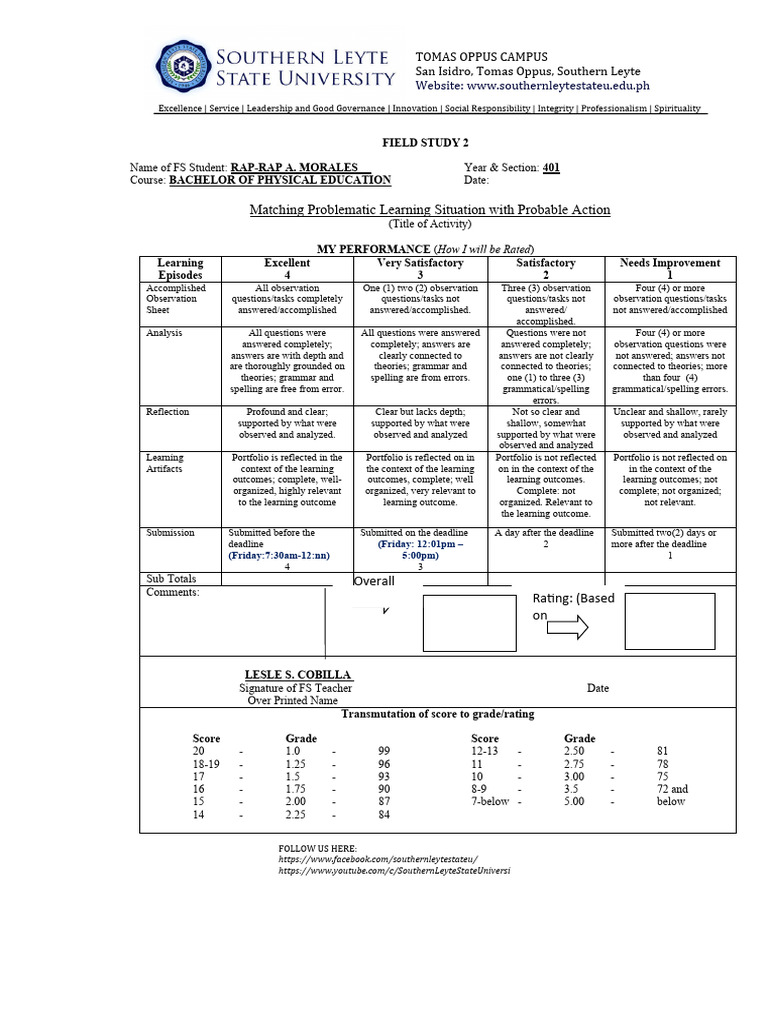FS2 Ep4 - Morales | PDF | Learning | Bullying
