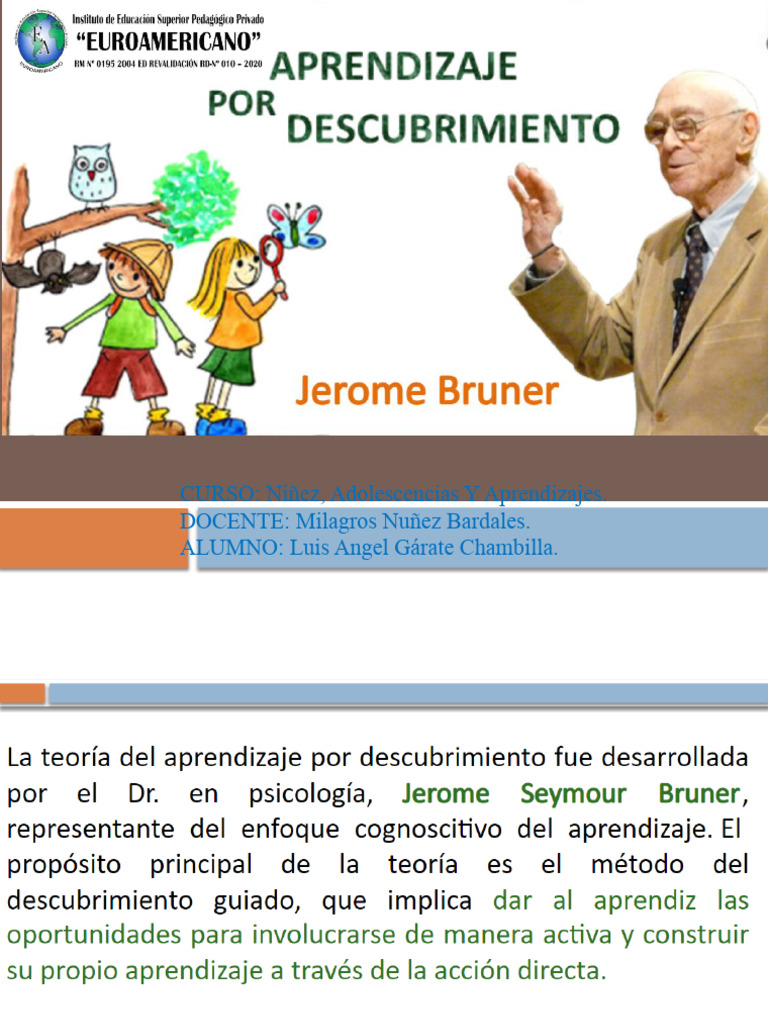 Aprendizaje Por Descubrimiento - Jerone Bruner | PDF