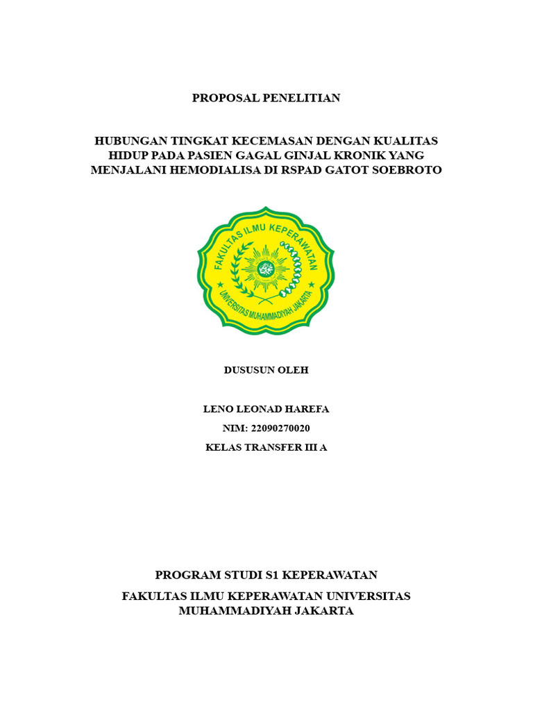 Judul Skripsi Cemas | PDF | Sains & Matematika