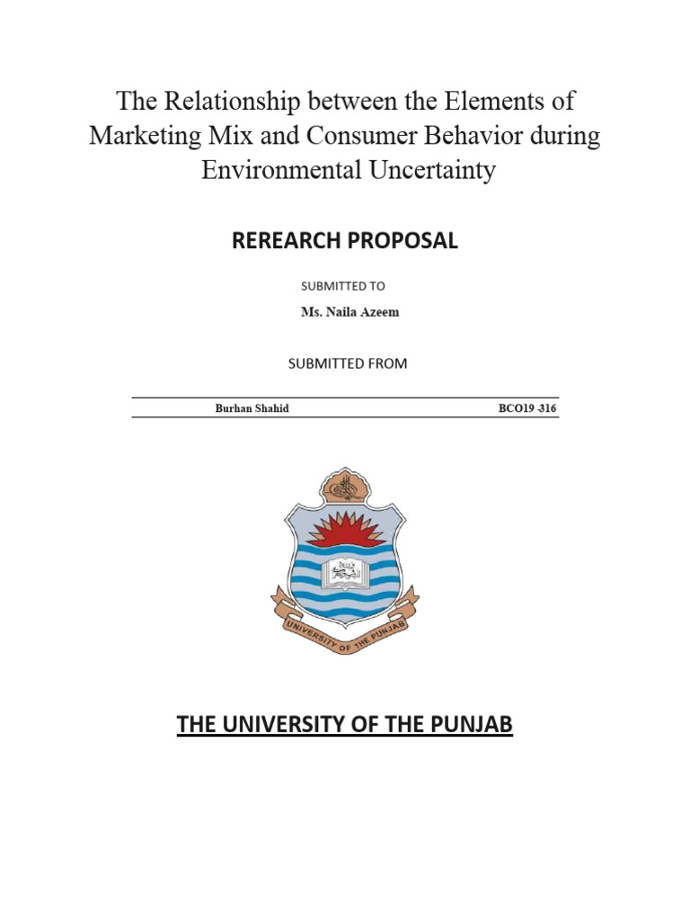 Burhan Purposal | Download Free PDF | Behavior | Consumer Behaviour