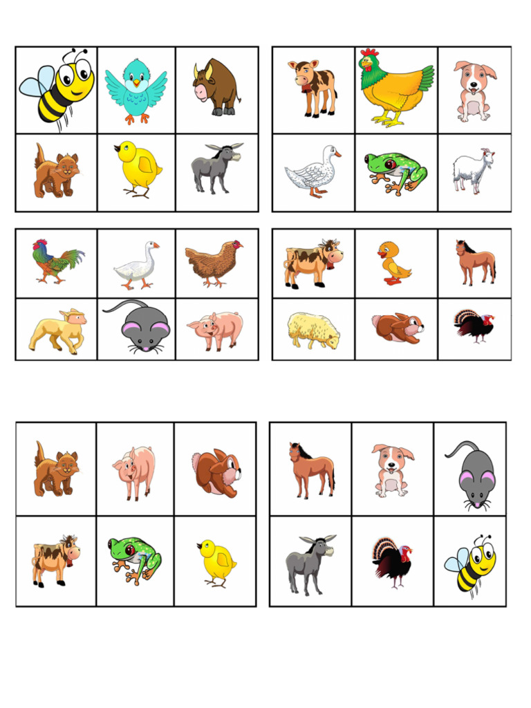 Bingo Farm Animals | PDF