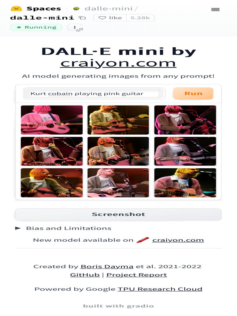 DALL E Mini by Craiyon - Com On Hugging Face 3 | PDF