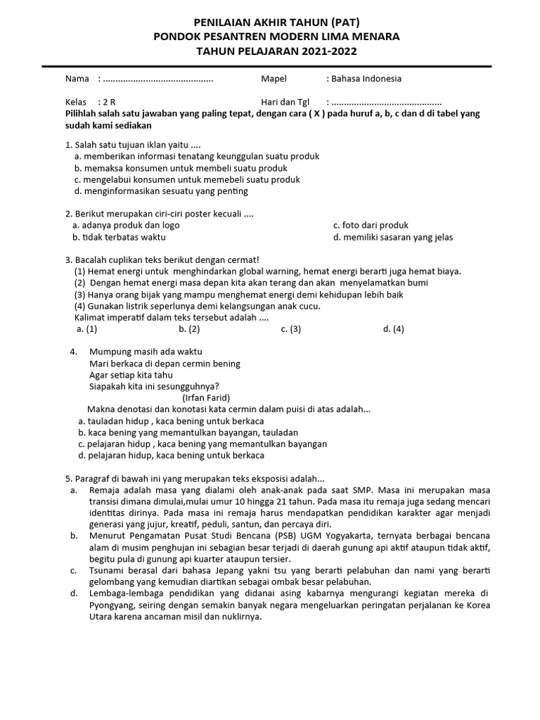 Pat 2 R B. Indonesia | PDF