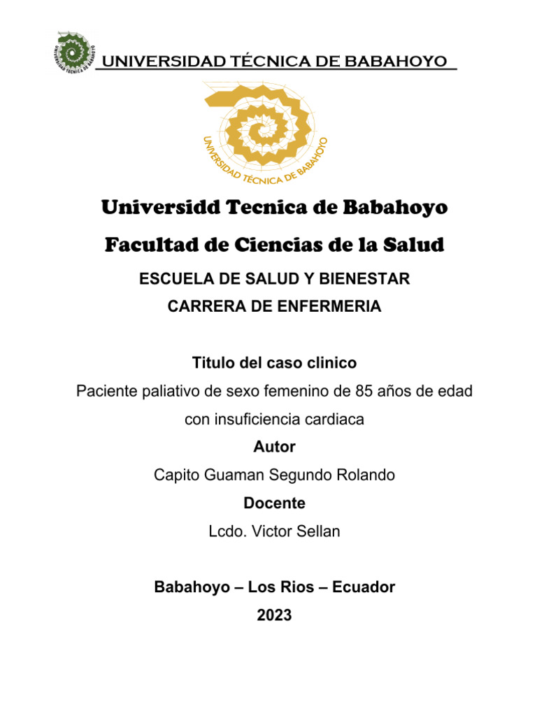 Caso Clinico Cuidado - Insuficiencia Cardiaca | PDF | Insuficiencia ... Caso Clinico Cuidado - Insuficiencia Cardiaca | PDF | Insuficiencia ...