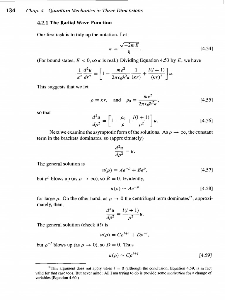 Quantum Mechanics: Hydrogen Atom | PDF | Scientific Method | Applied Mathematics