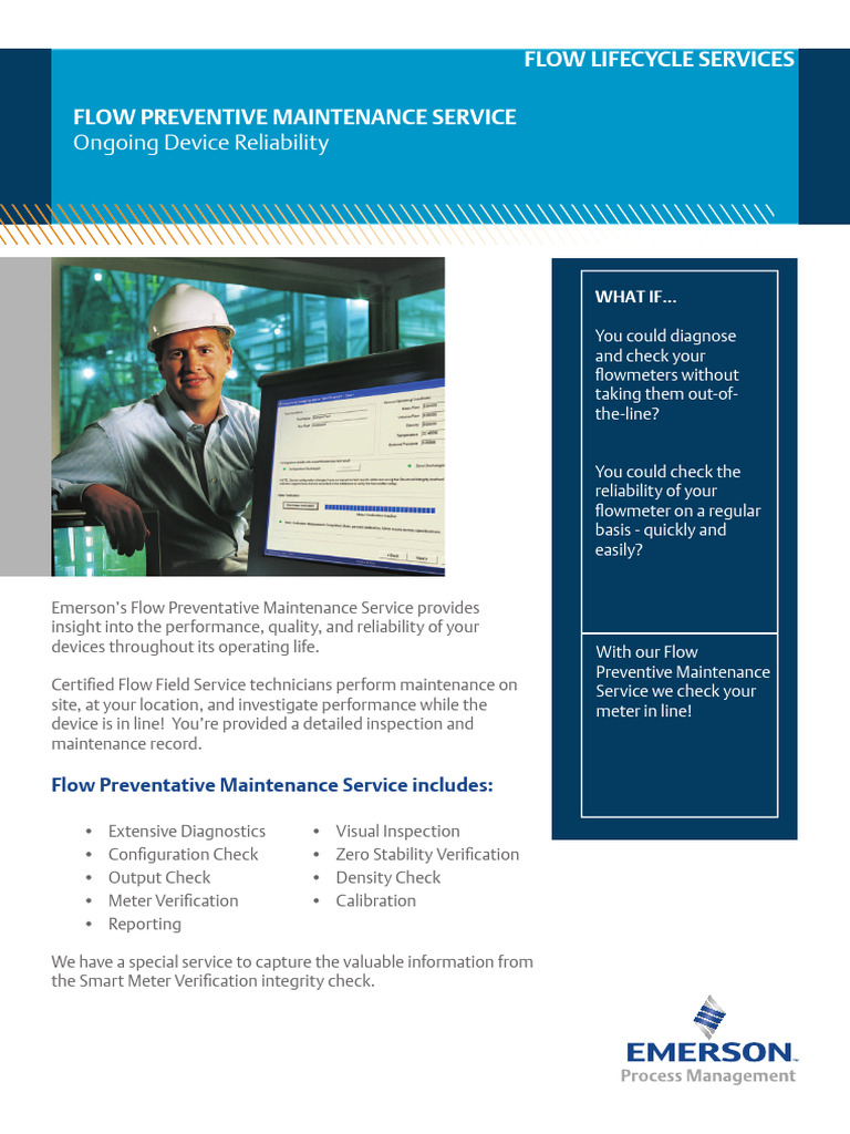 Brochure Flow Preventive Maintenance Service Micro Motion en 64632 ...