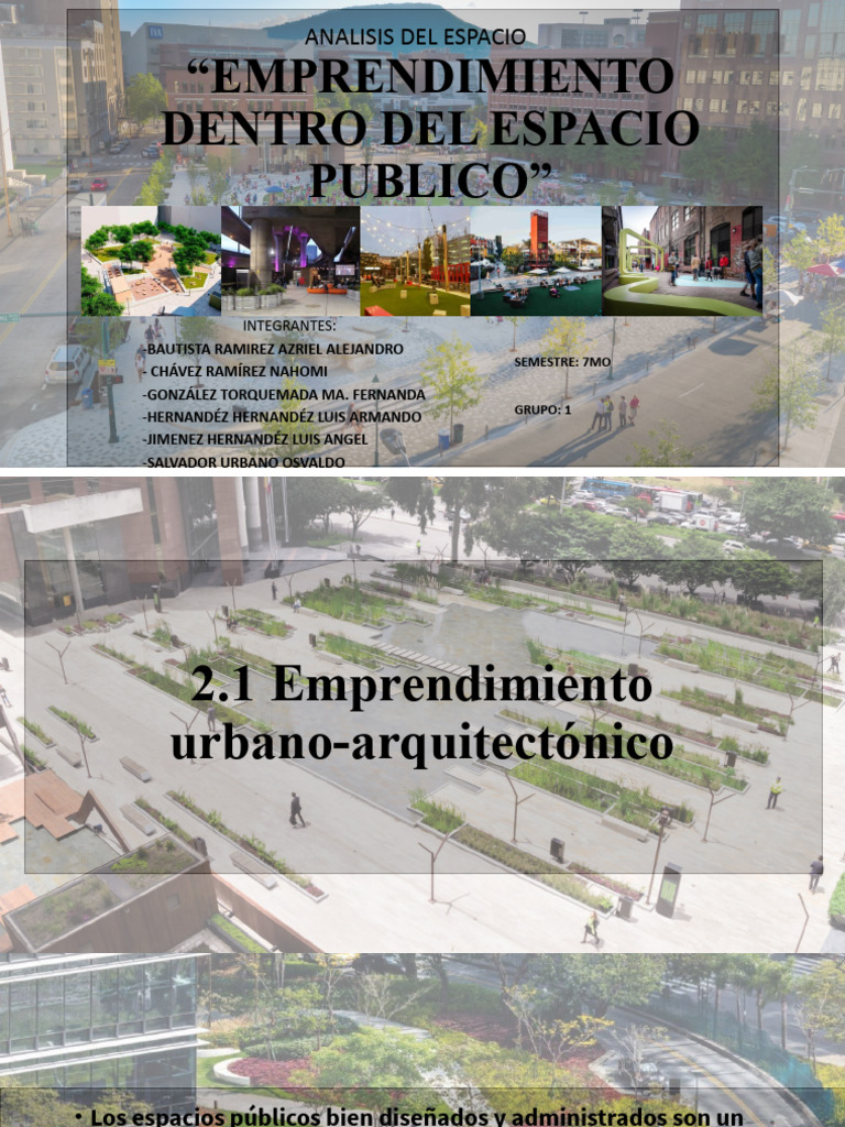 Emprendimiento Dentro Del Espacio Publico | PDF | Iniciativa empresarial | Business