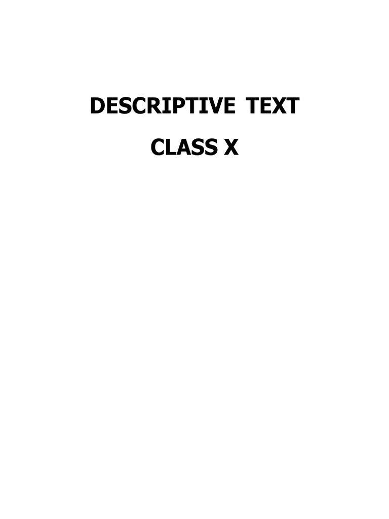Modul Descriptive Text | PDF | Grammatical Tense | Linguistics
