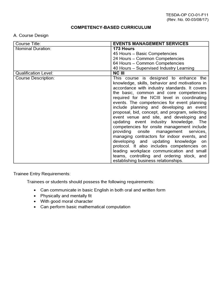 Cbc-Evm NC Iii | PDF | Occupational Safety And Health | Information