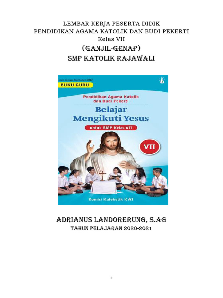 LKPD Kls 7 2020-2021 (Ganjil-Genap) | PDF | Sains & Matematika | Agama & Spiritualitas