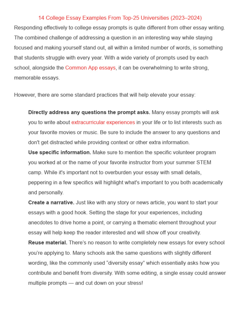 College Essay Guide | PDF | Essays | Cancer