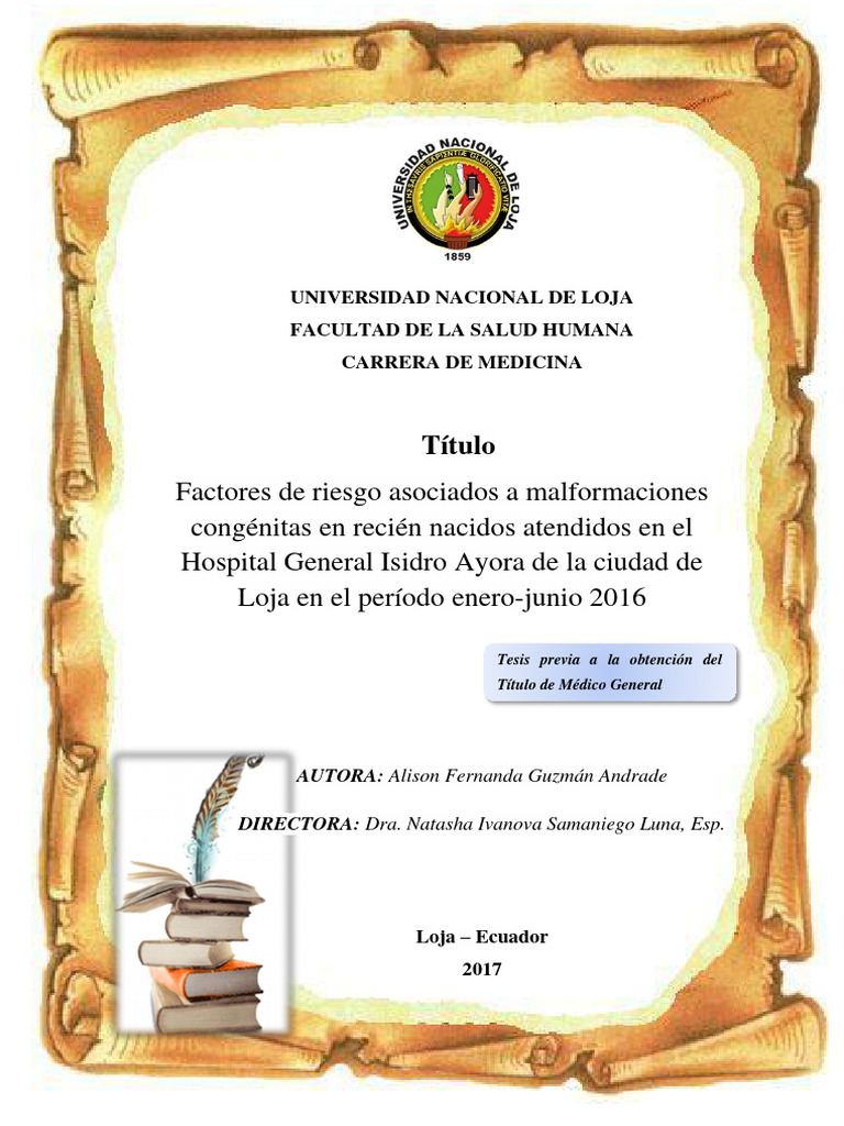 Tesis Alison Fernanda Guzmán Andrade | PDF | Corazón | Mitosis