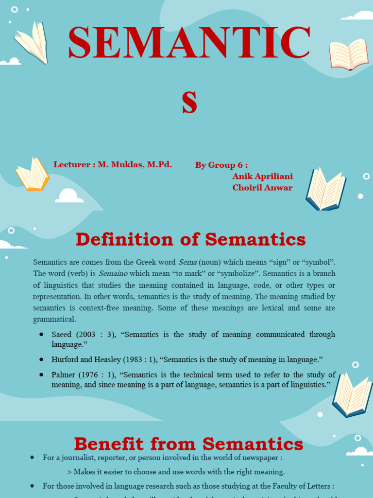 Semantics KLP 4 | PDF | Word | Grammar
