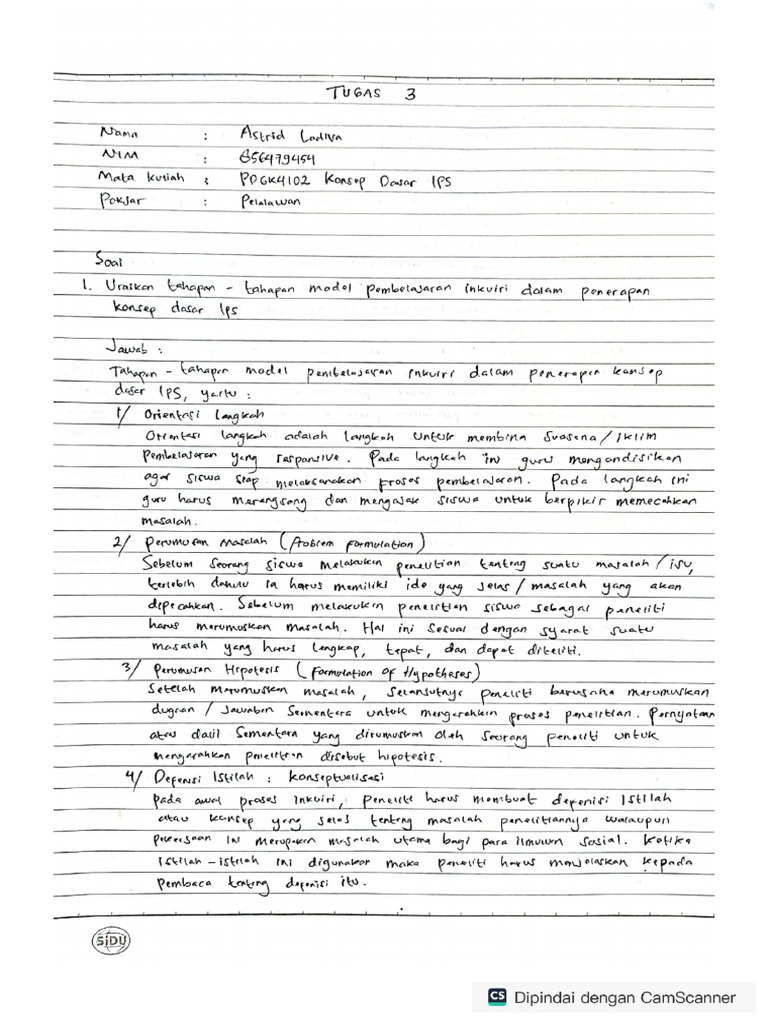 Tugas Tutorial 3 Konsep Dasar Ips | PDF