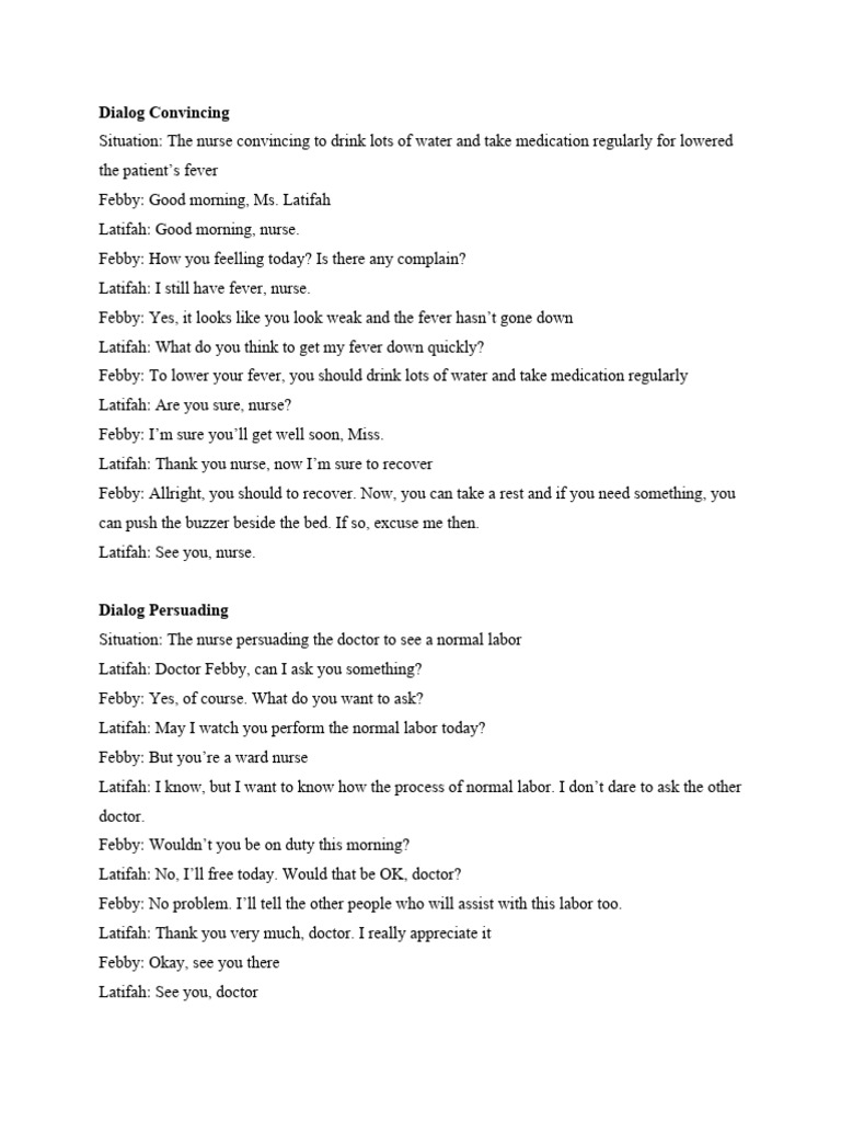 Dialog Convincing, Consoling, Persuading, Encouraging, Apologizing ...