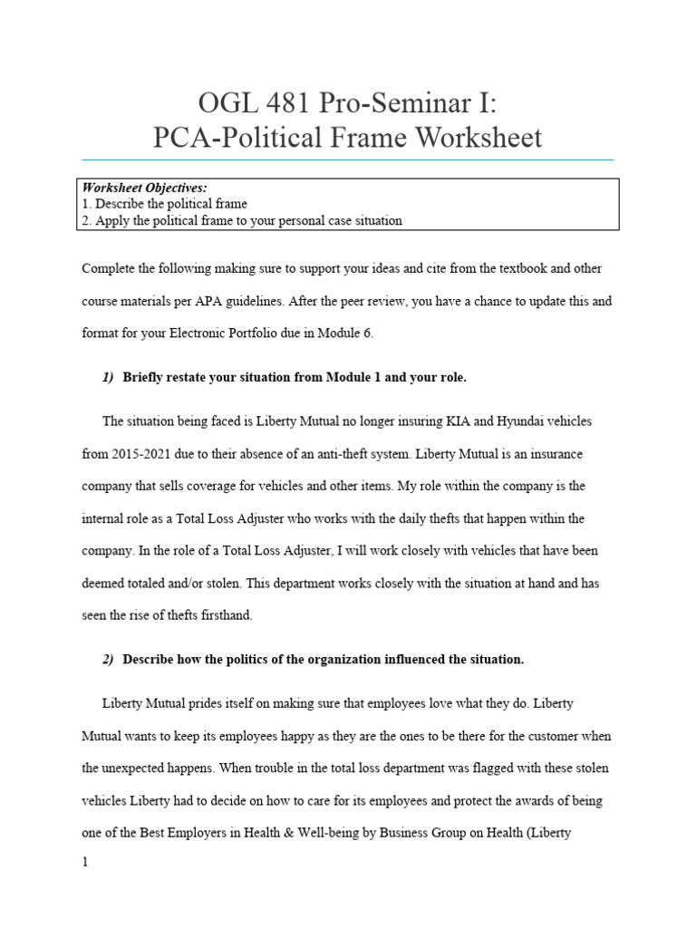 4 Political Frame Worksheet | PDF | Employment | Bargaining