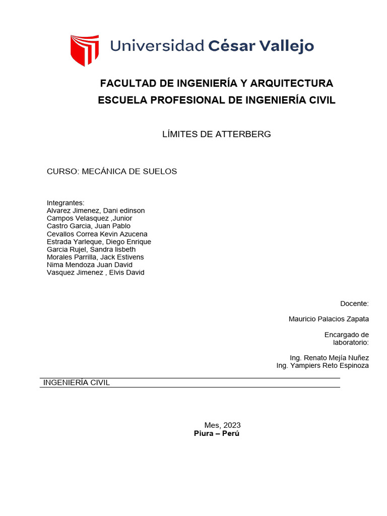 Mec Suelos Inf 1-1 | PDF | Ingeniero civil | Física Aplicada e ...