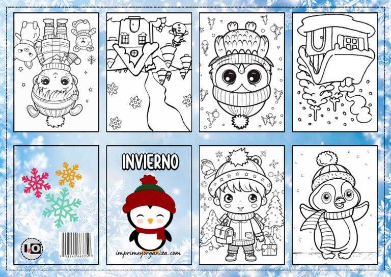 Libro Colorear Invierno | PDF