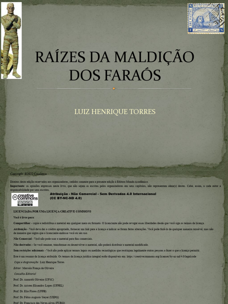 Raízes Da Maldição Dos Faraós | PDF | Antigo Egito | Múmia