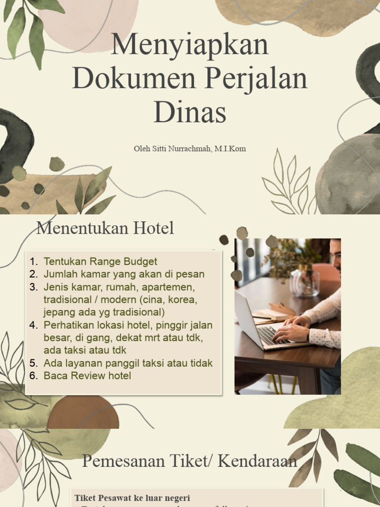 Dokumen Perjalanan Dinas | PDF
