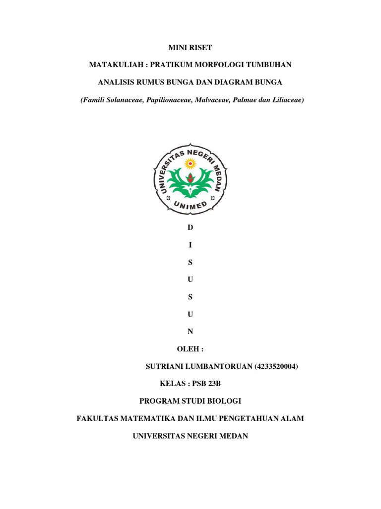 Mini Riset Pratikum Mortum Sutriani Lumbantoruan | PDF | Sains & Matematika
