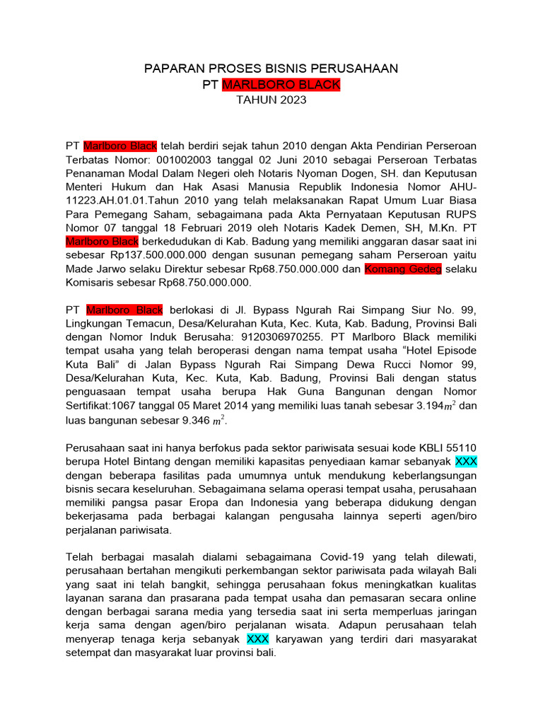 Contoh Paparan Probis | PDF