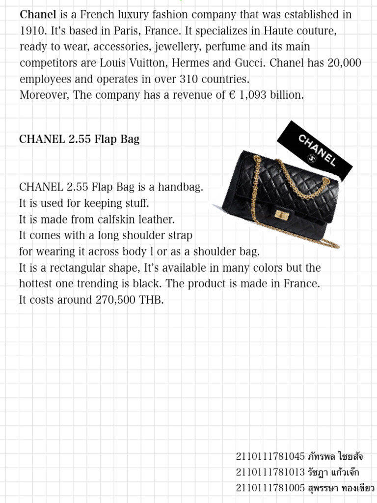 Project Report CHANEL | PDF