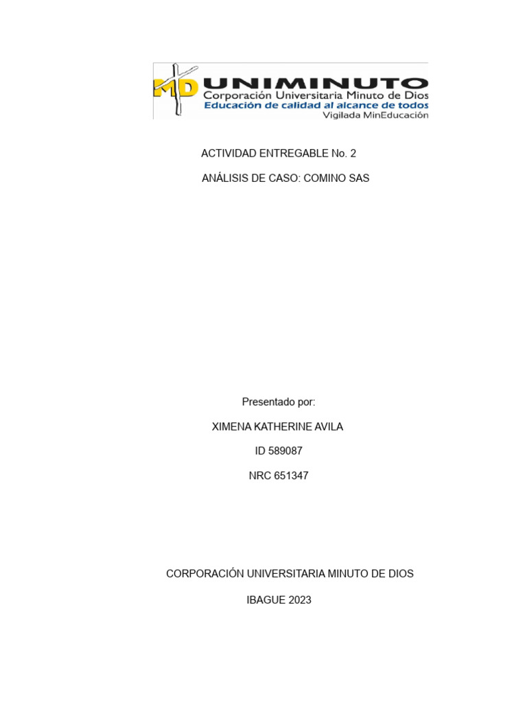 ACTIVIDAD ENTREGABLE No 2 | PDF ACTIVIDAD ENTREGABLE No 2 | PDF