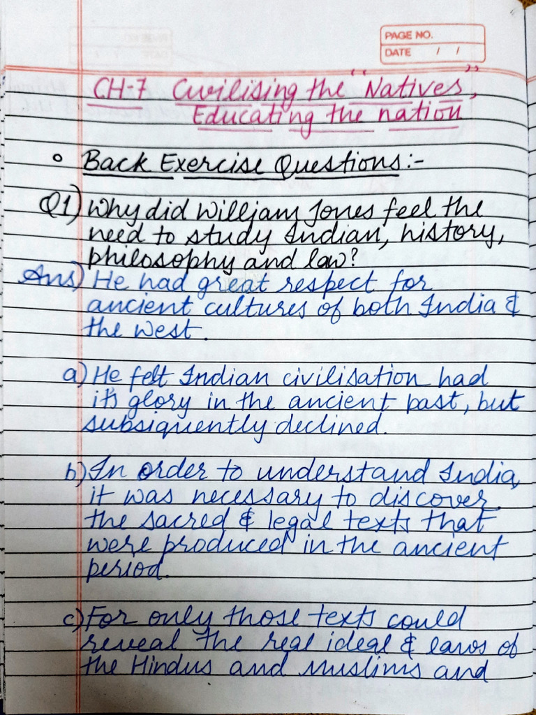 CH-7 Civilising The 'Natives', Educating The Nation. by Aryan | PDF ...