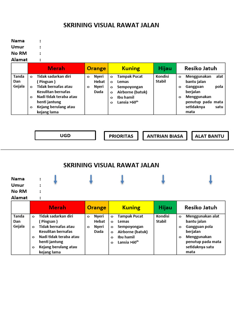 Form Skrining Visual YUYUN | PDF