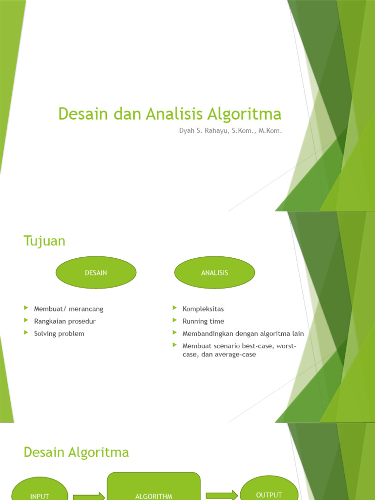 1-Pengenalan Desain Dan Analisis Algoritma | PDF | Komputer