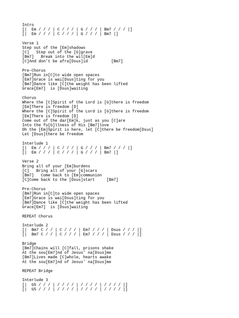 Freedom Jesus Culture Em Pdf