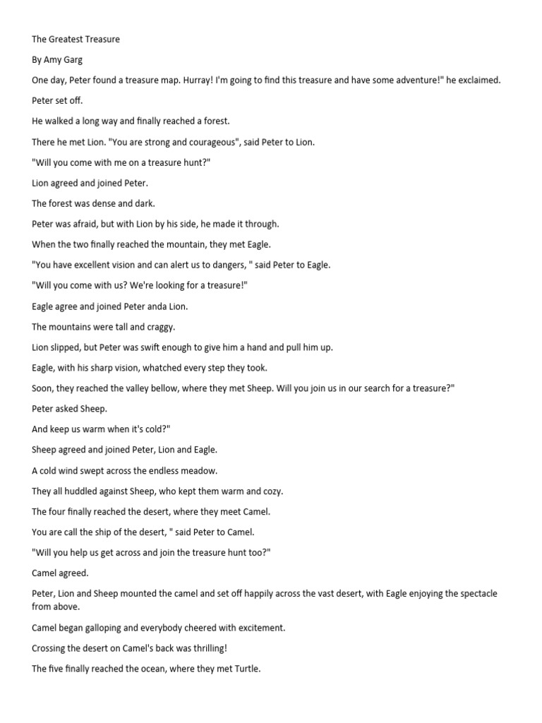 Cuentos Cortos de Inglés para Niños | PDF