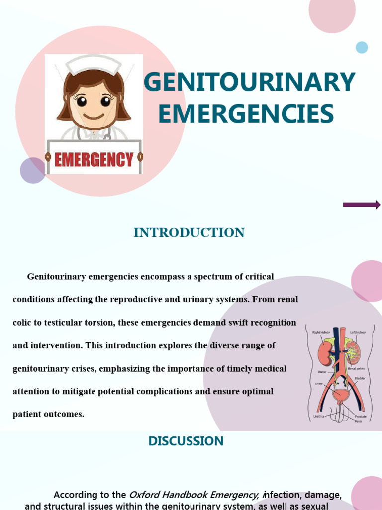 Genitourinary Emergencies BSN 4 2. 2 | PDF | Kidney | Medicine