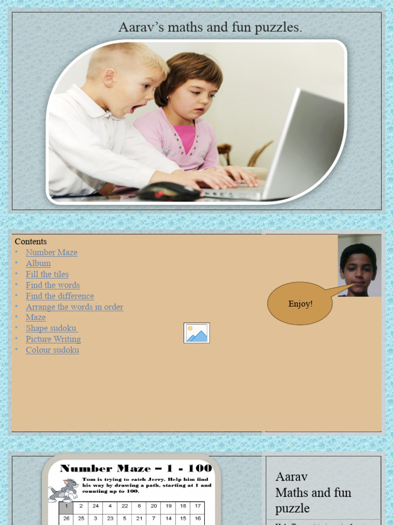 Aarav Ci-3 Maths Puzzle (Autosaved) (Autosaved) | PDF | Language Arts & Discipline | Art