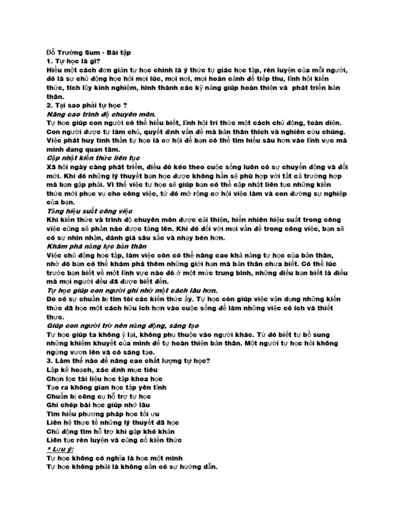 Learning Autonomy | PDF