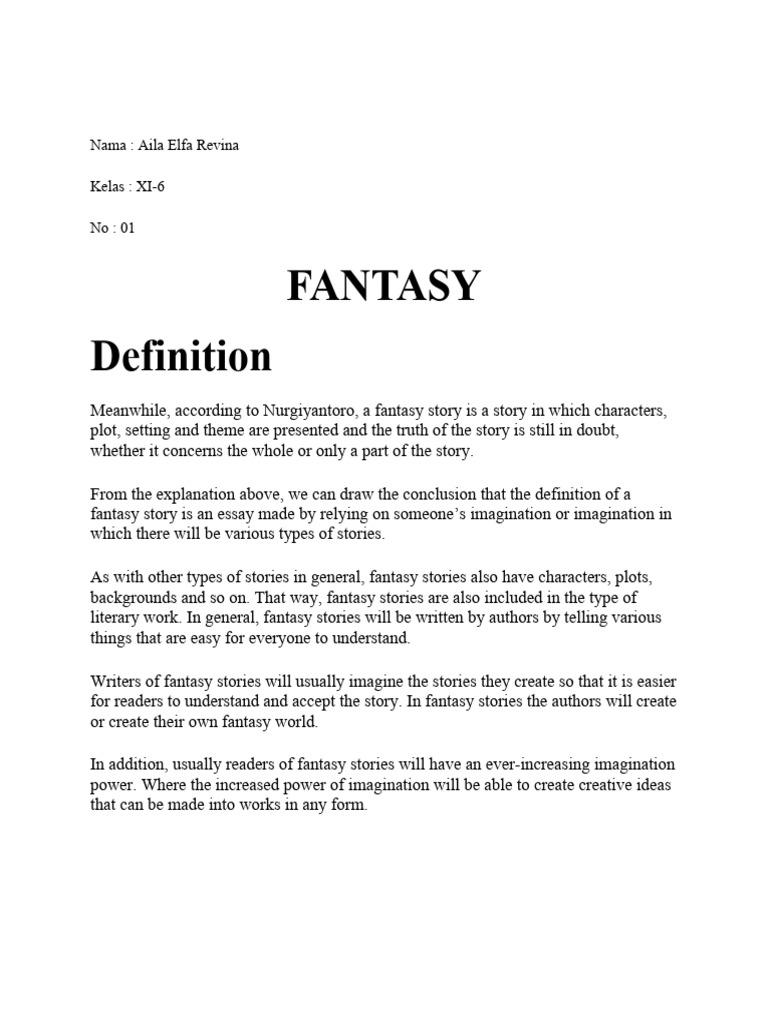 Fantasy | PDF | Fantasy | Plot (Narrative)
