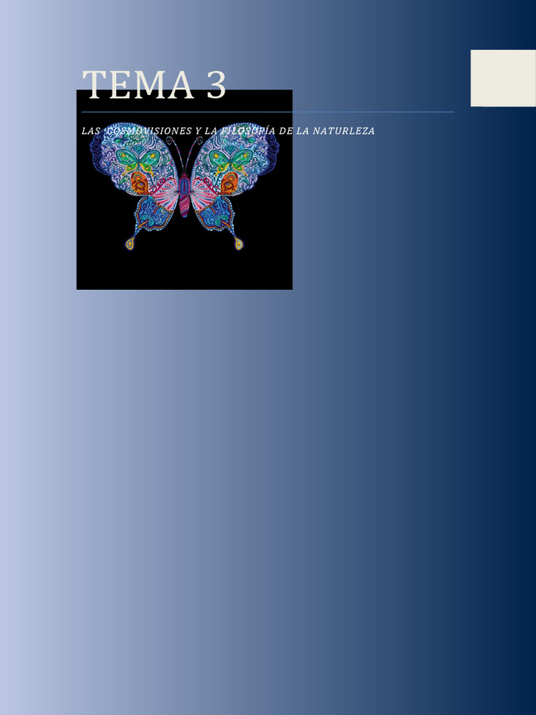 TEMA 3, 1 Bac LAS COSMOVISIONES Y LA FILOSOFÍA DE LA NATURALEZA | Descargar gratis PDF ...