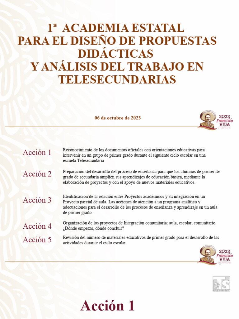 Primera Academia 2023 | PDF | Aprendizaje | Salón de clases