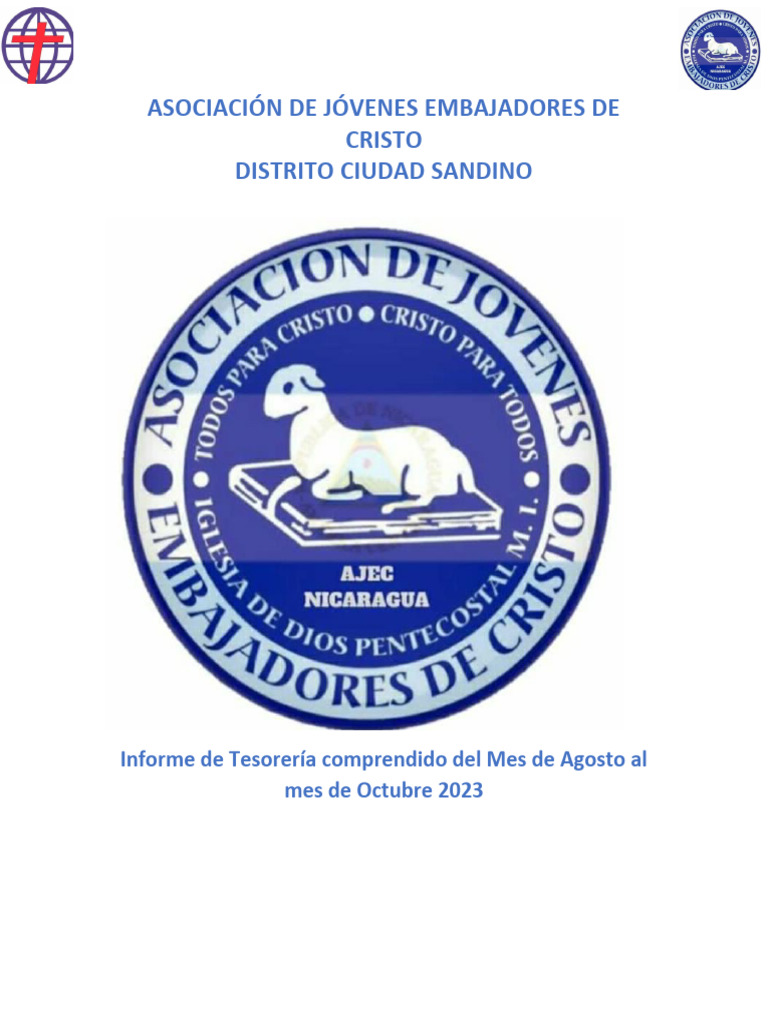 Informe de Tesorería AJEC Ciudad Sandino | PDF | Finanzas y dinero