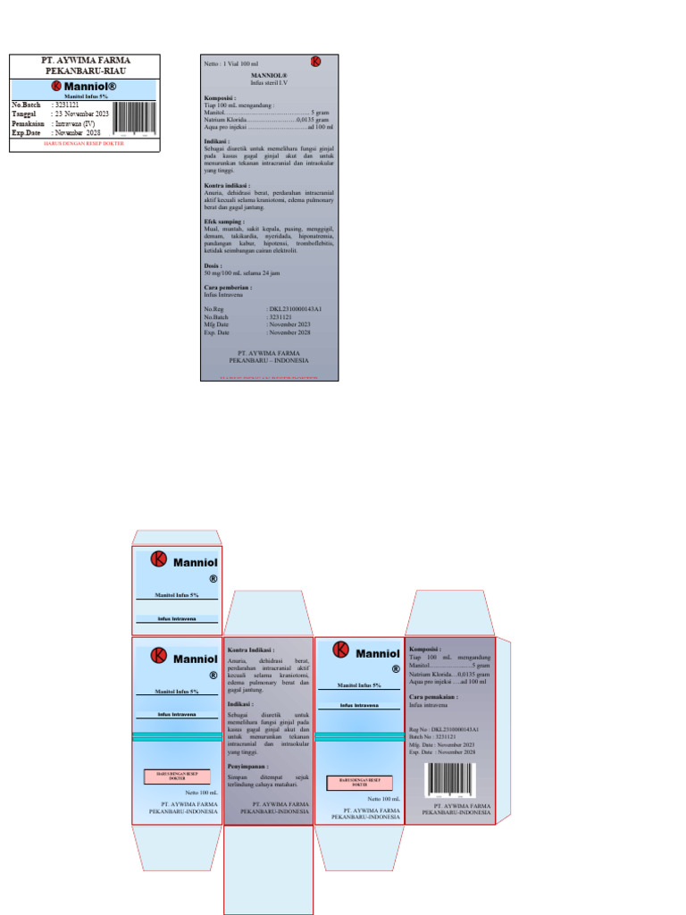 K.10 Manitol Infus | PDF