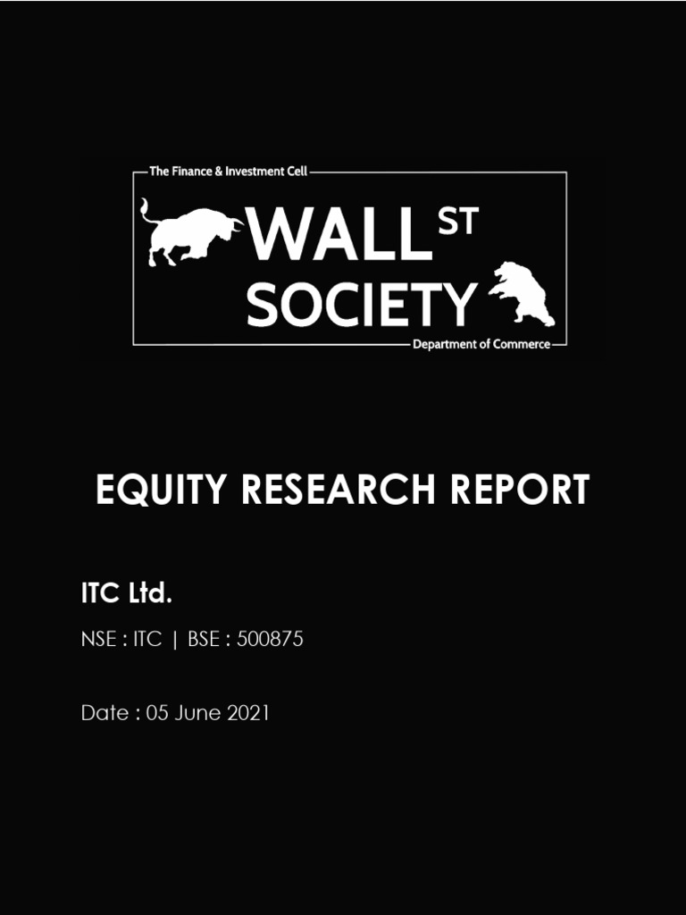 ITC Limited Equity Research Report | PDF | Valuation (Finance) | Recession ITC Limited Equity Research Report | PDF | Valuation (Finance) | Recession